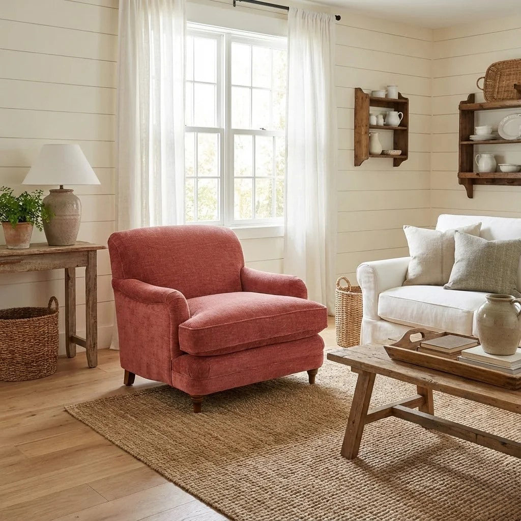 Charleston Chair in Rosewood Vintage Velvet - More Coming Soon – Cotton & Crete