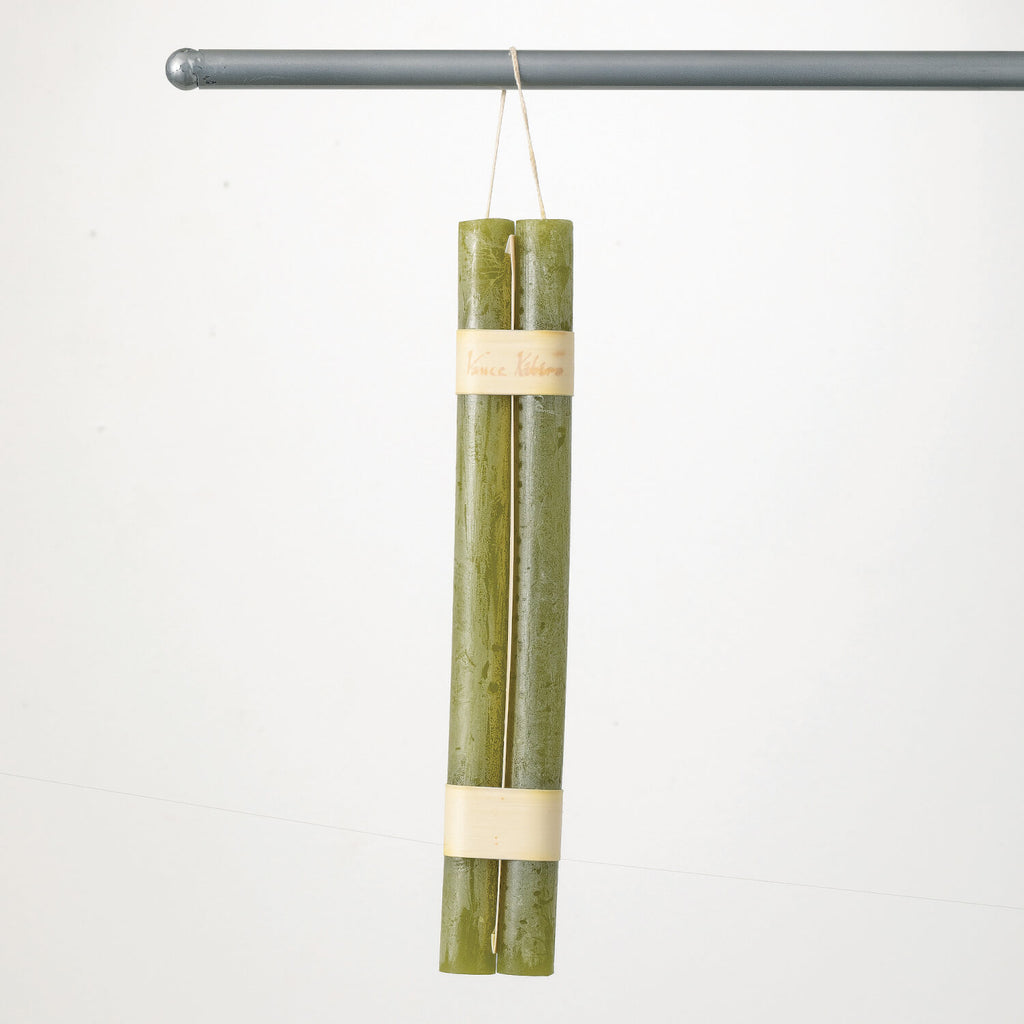 Set OF 2 Hanging Timber Candle - Moss Green – Cotton & Crete