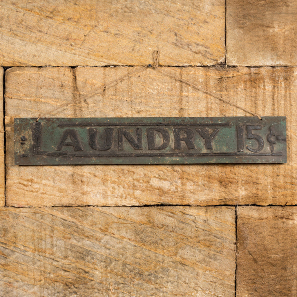 Tin Laundry Sign – Cotton & Crete