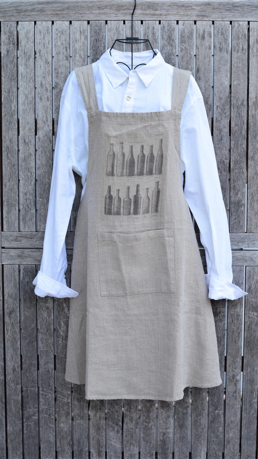 Linen Japenese Apron - Wine Pallet – Cotton & Crete