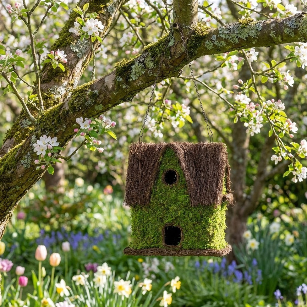 Chateau Moss Birdhouse – Cotton & Crete
