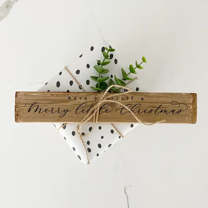 Have Yourself A Merry Little Christmas Vintage Shutter Stick – Cotton ...