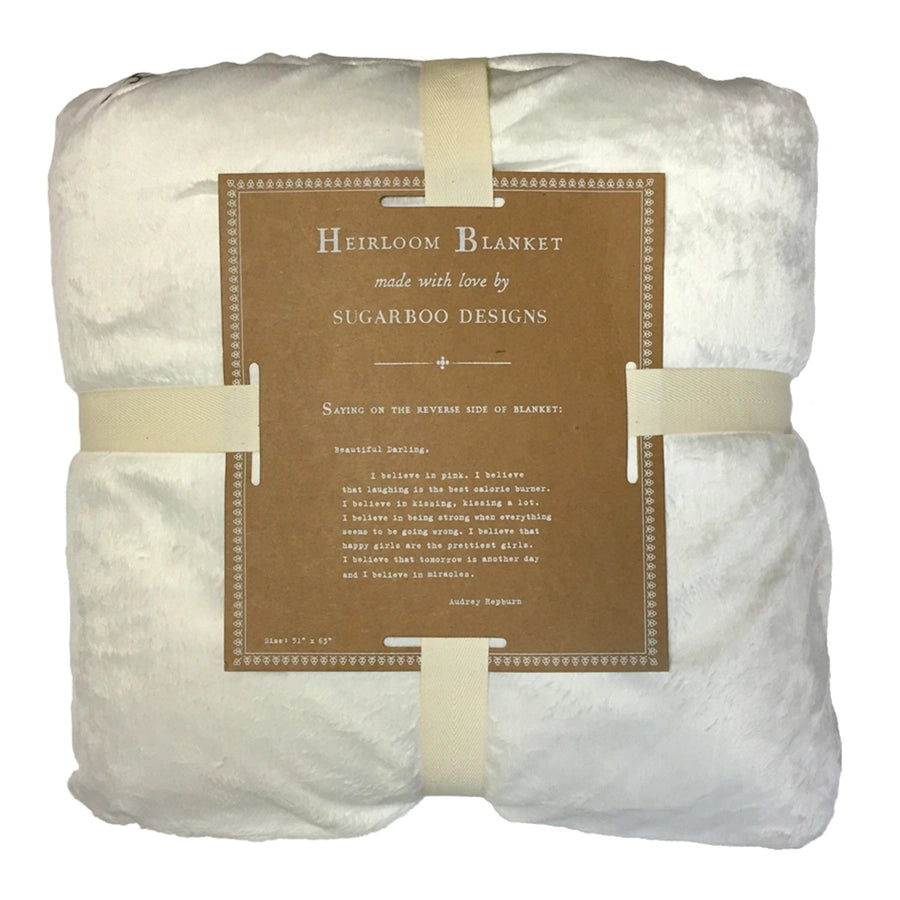 Audrey Hepburn Beautiful Darling Heirloom Blanket – Cotton & Crete