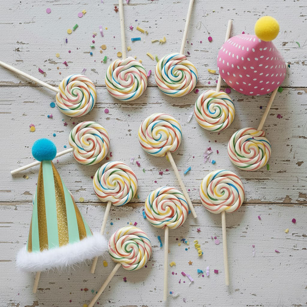 Hammond's Handmade Lollipop - Birthday Cake – Cotton & Crete