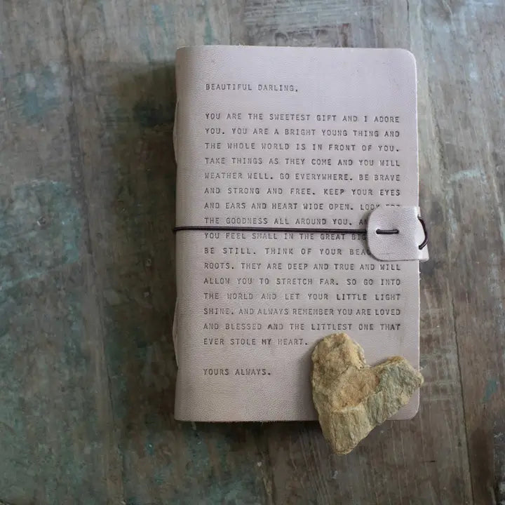 Beautiful Darling Leather Journal Book – Cotton & Crete