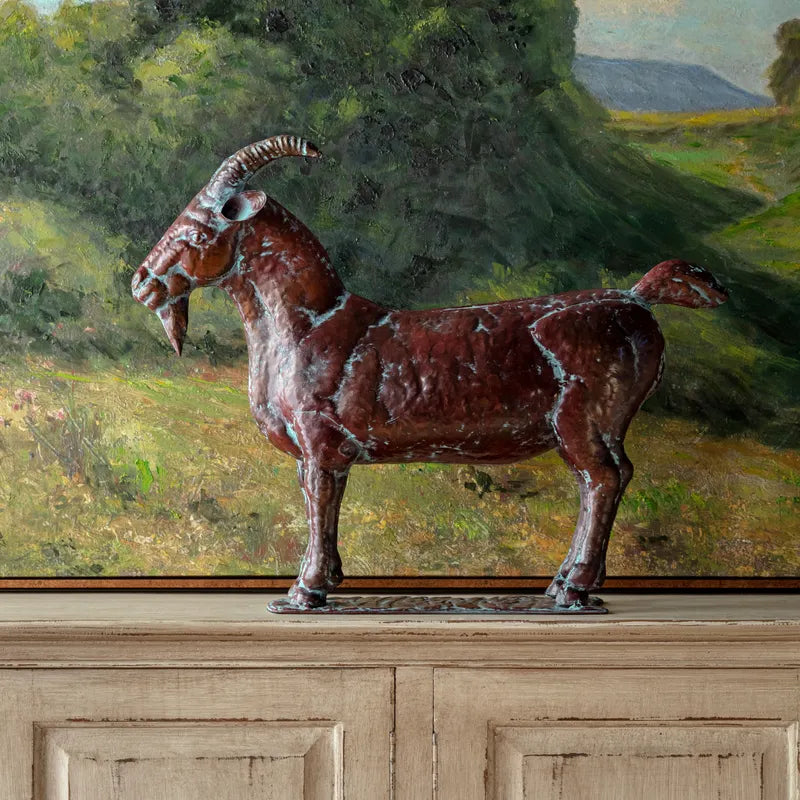 Billy Goat With Verdigris Finish – Cotton & Crete