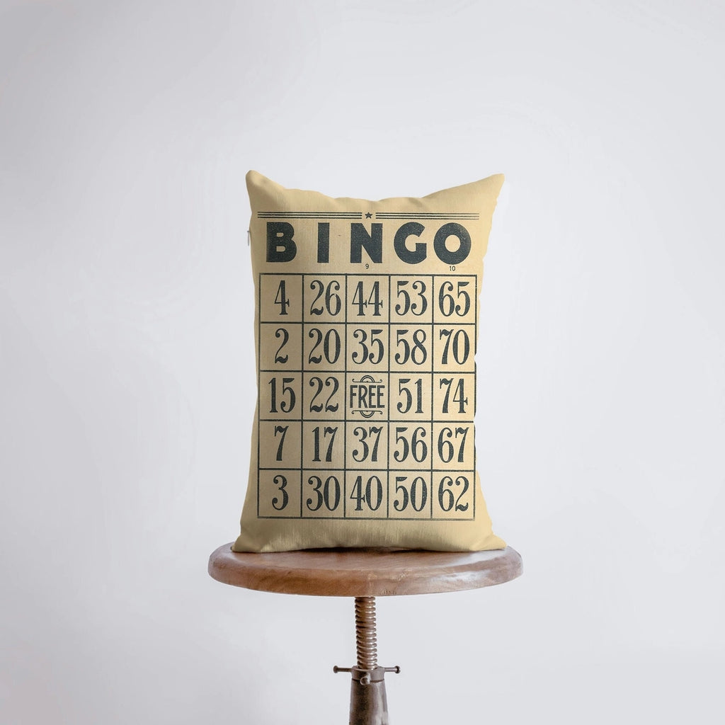 12" x 18" Bingo Pillow – Cotton & Crete