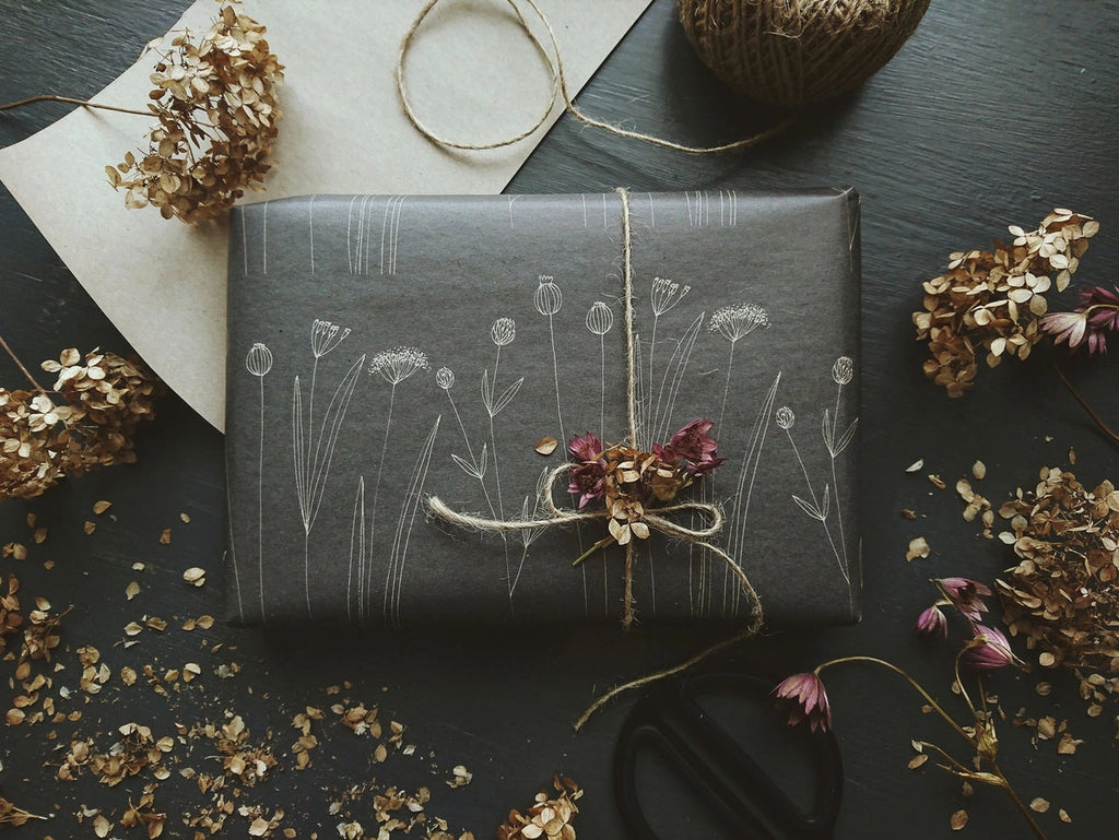 Graphic Florals Luxury Gift Wrap – Cotton & Crete