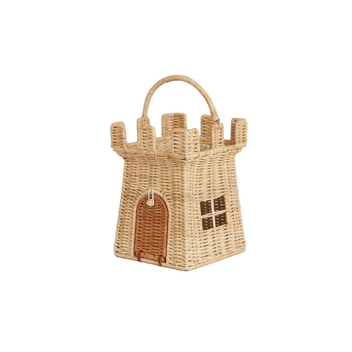 Rattan Castle Basket – Cotton & Crete
