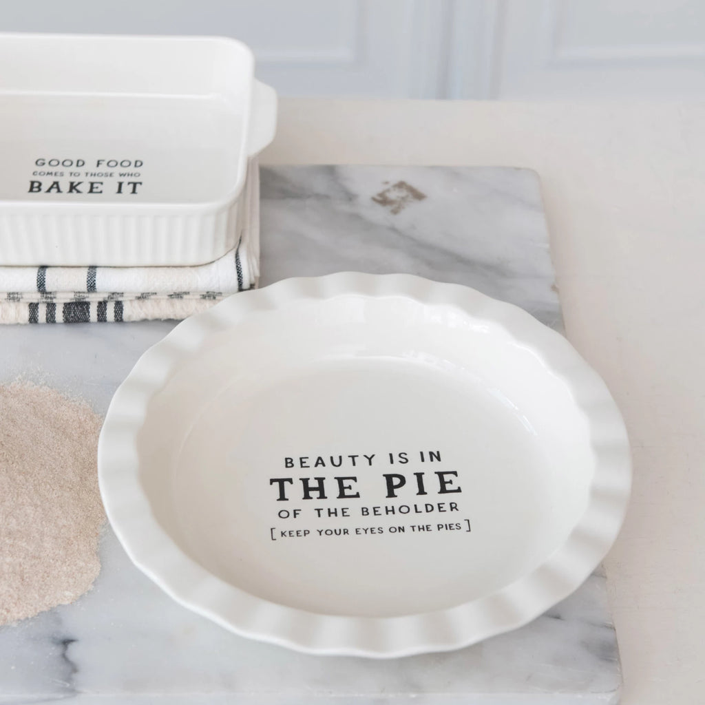 Stoneware Pie DIsh – Cotton & Crete