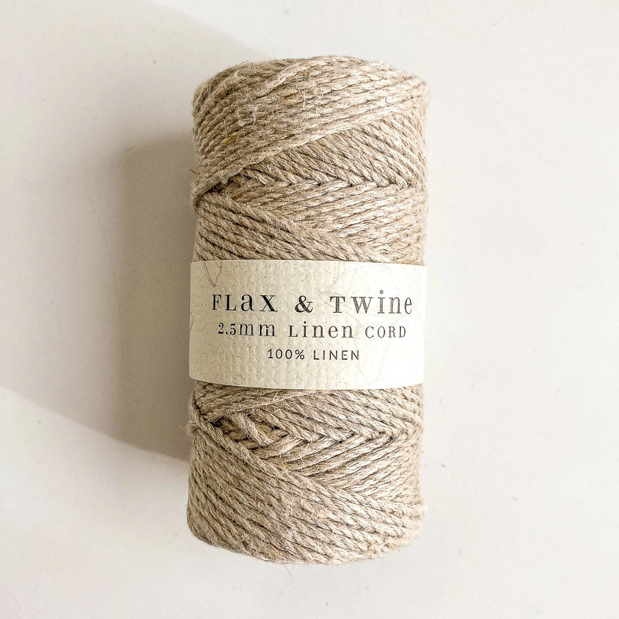 52 Yards of Natural Linen Cord – Cotton & Crete