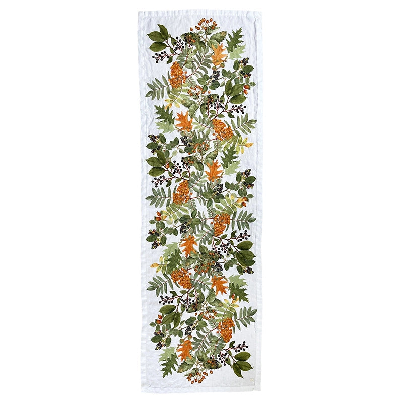 Autumn Linen Table Runner – Cotton & Crete