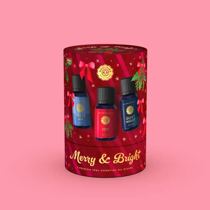 Merry & Bright Essential Oil Set – 3 Blends – Cotton & Crete