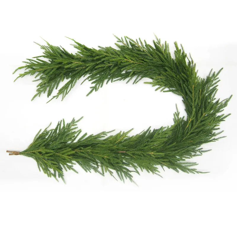 72" Norway Spruce Garland – Cotton & Crete