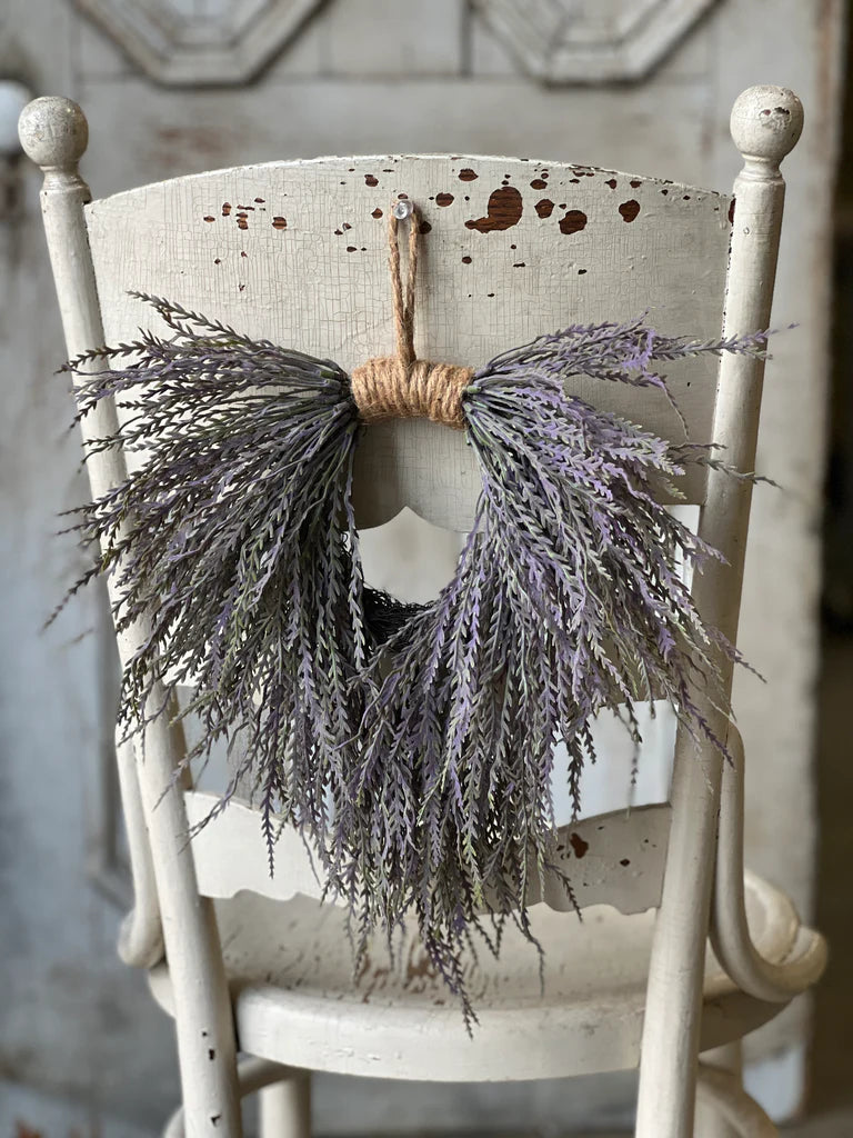 15" Ever After Sage Wreath - Purple – Cotton & Crete