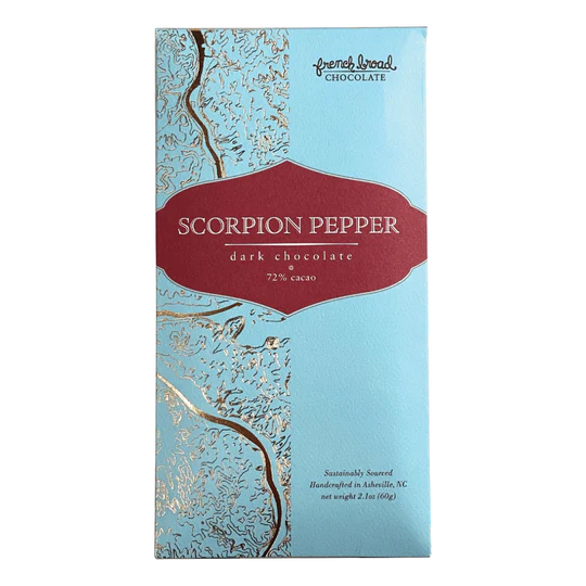 French Broad - Scorpion Pepper Dark Chocolate 72% – Cotton & Crete