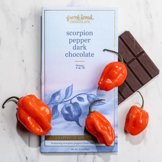 French Broad - Scorpion Pepper Chocolate 72% – Cotton & Crete