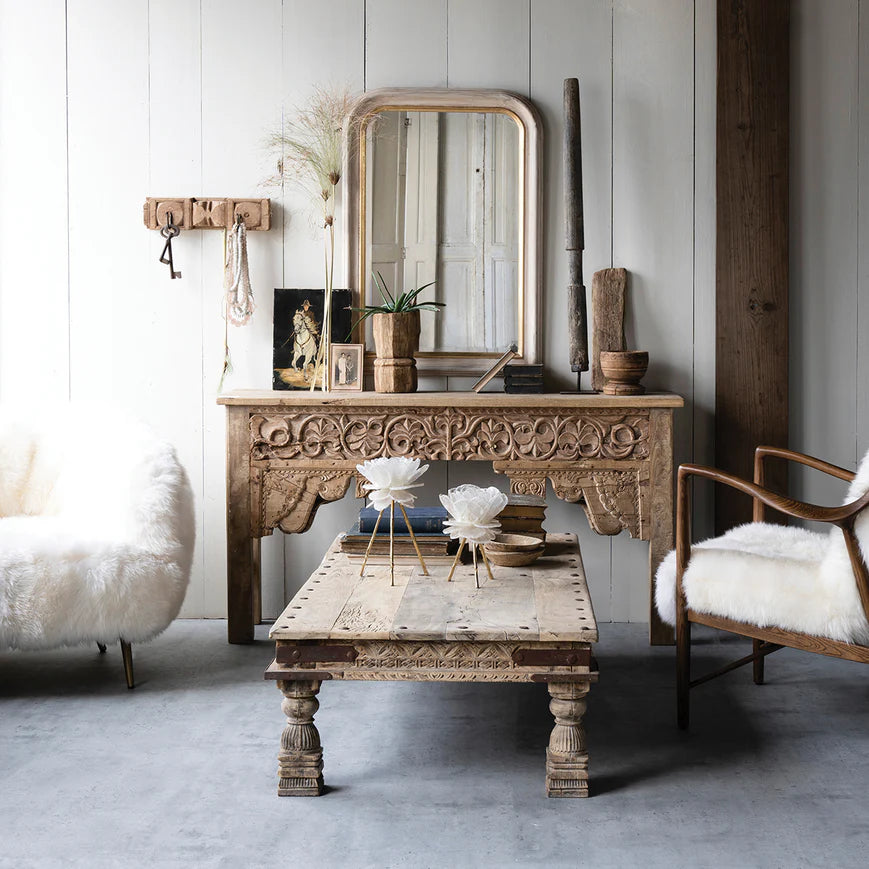 Tribal Rustic Coffee Table - Limited – Cotton & Crete