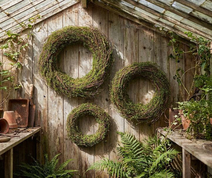 Twig and Moss Leaf Wreath - Choose Size – Cotton & Crete