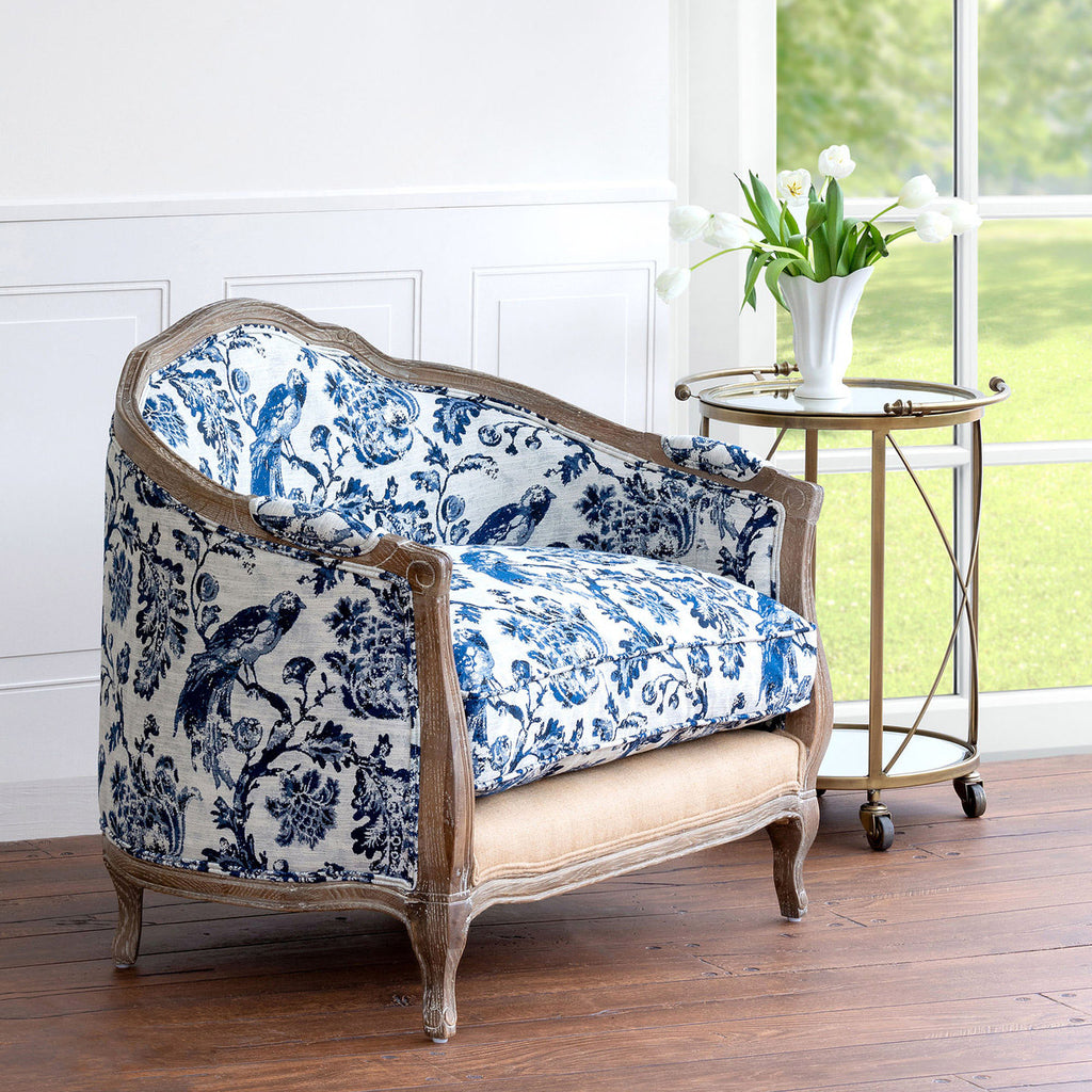 Bluebird Toile Settee – Cotton & Crete